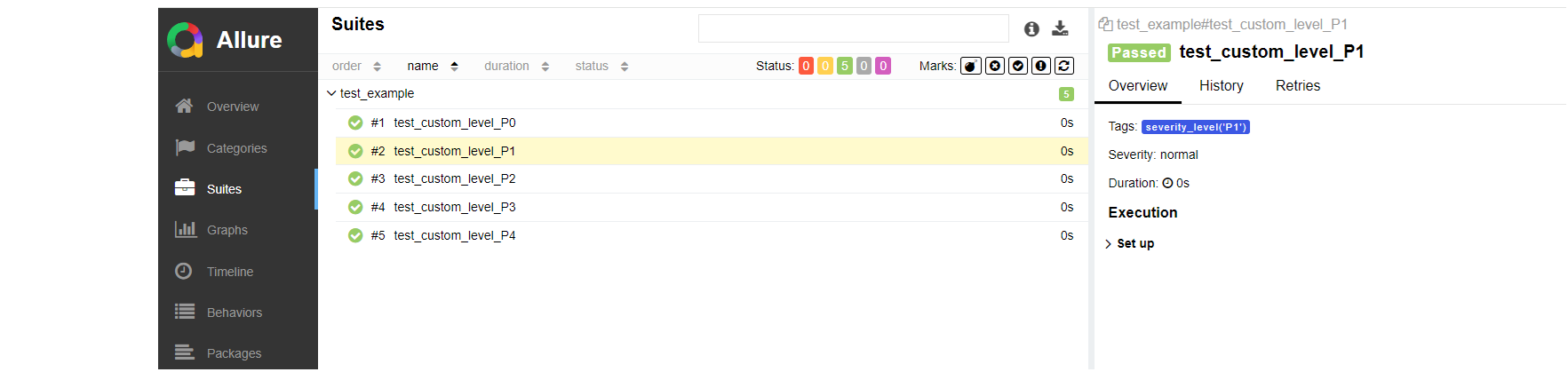 自定义Allure报告中测试用例级别与展示 | Transcendent